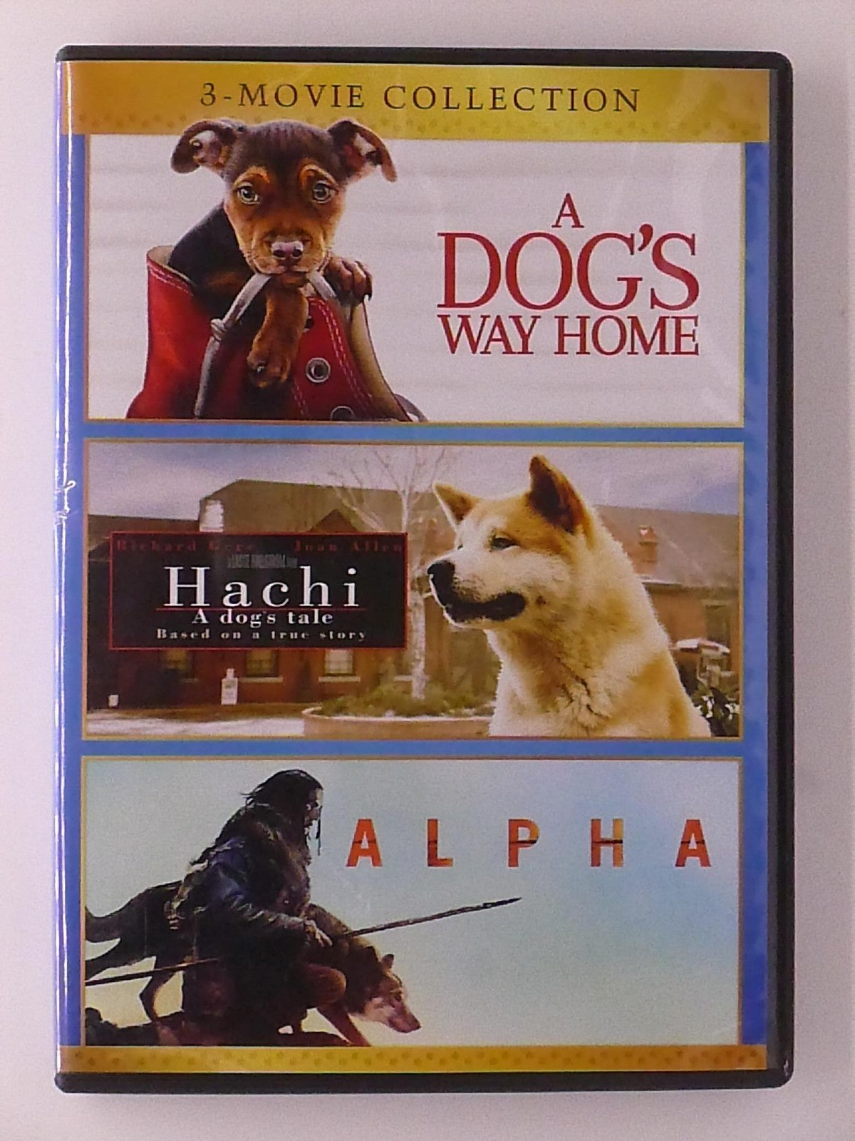 A Dogs Way Home, Hachi - A Dogs Tale, Alpha (DVD, 3-film) - L01 – DVDs4Me